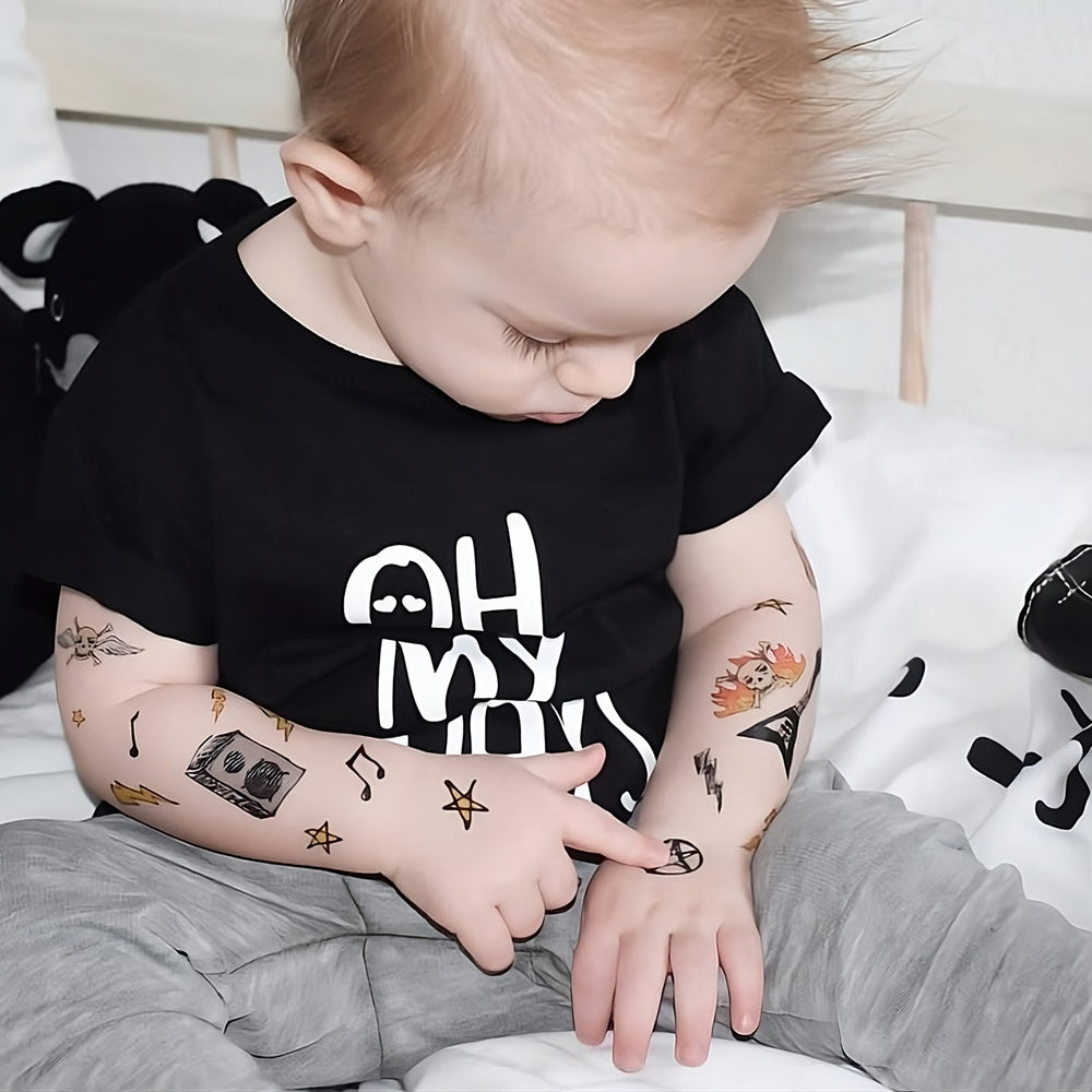 Rock'n'Roll Temporary Tattoos - Party Fun for Music Lovers - Ducky Street