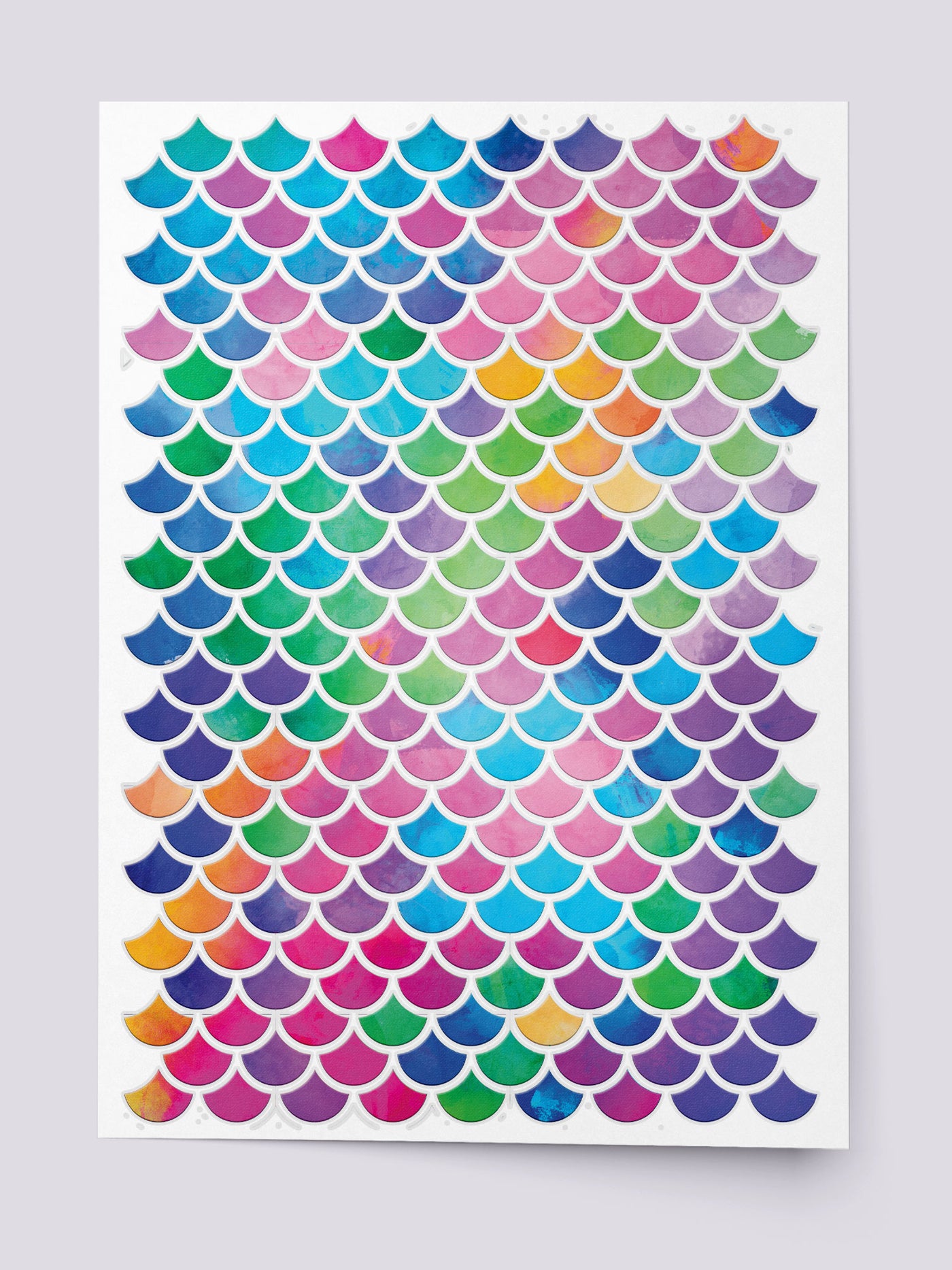 Mermaid scales temporary tattoos. Rainbow fish scales bodyart tattoos ...