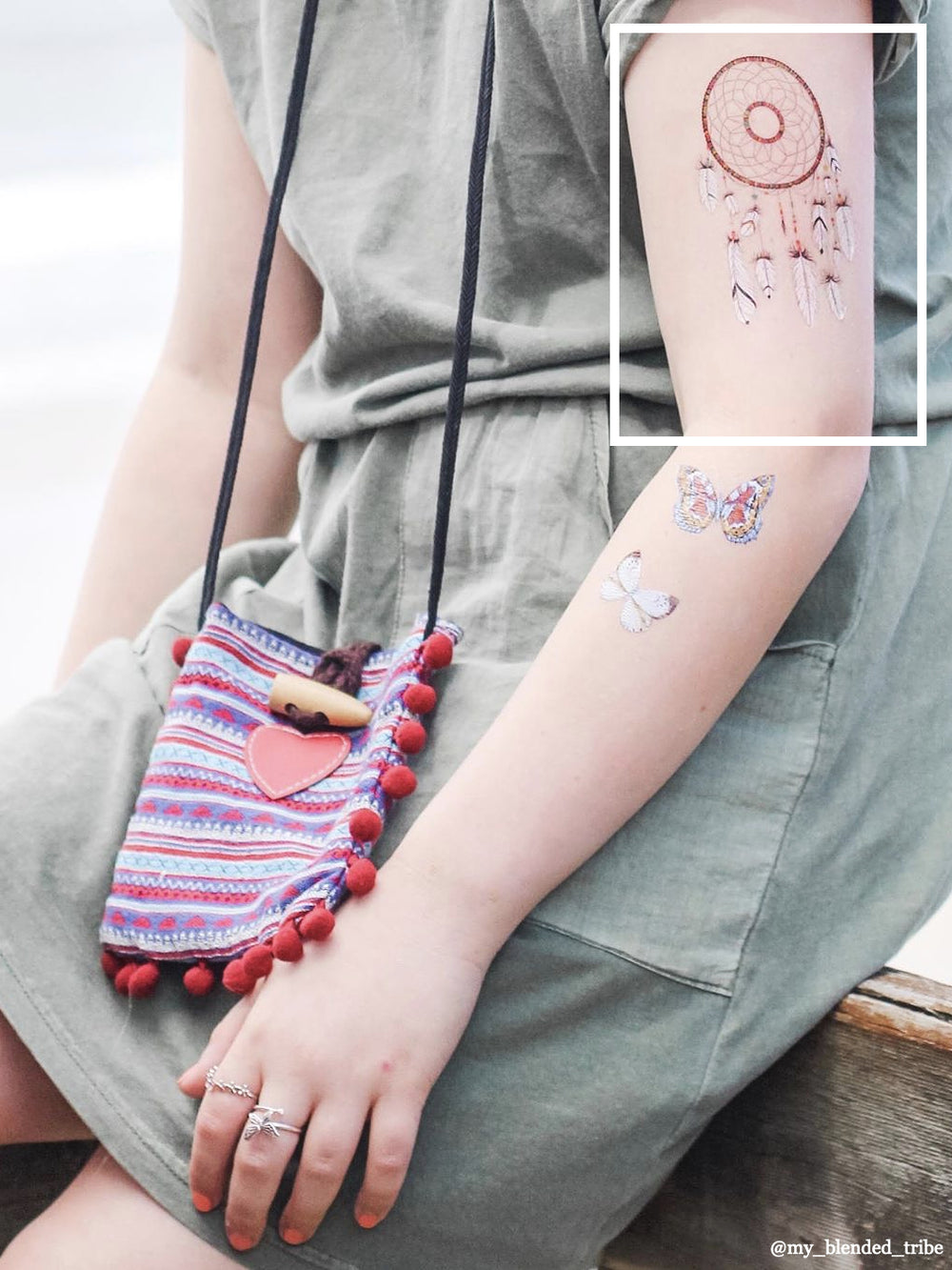 Dream Catchers Temporary Tattoos – Colorful Boho Fun for Kids - Ducky ...