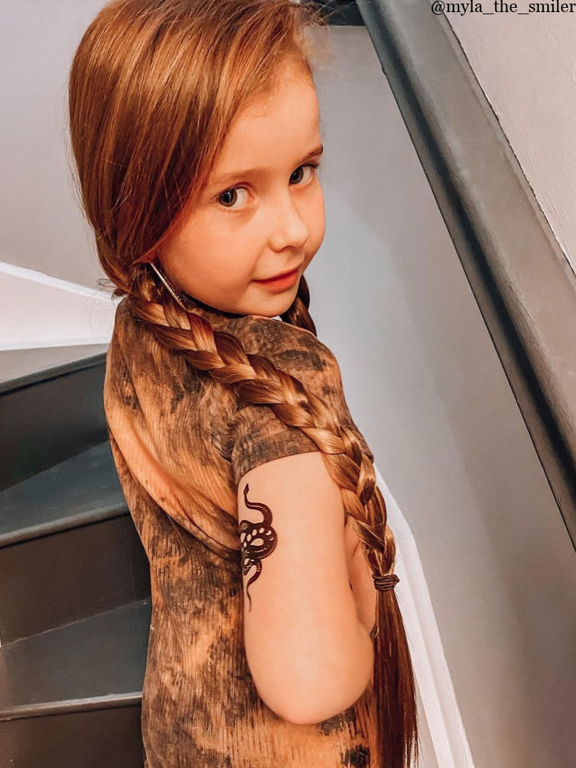 Mystic Dreams Temporary Tattoos for Kids - Magical Monochrome Designs ...