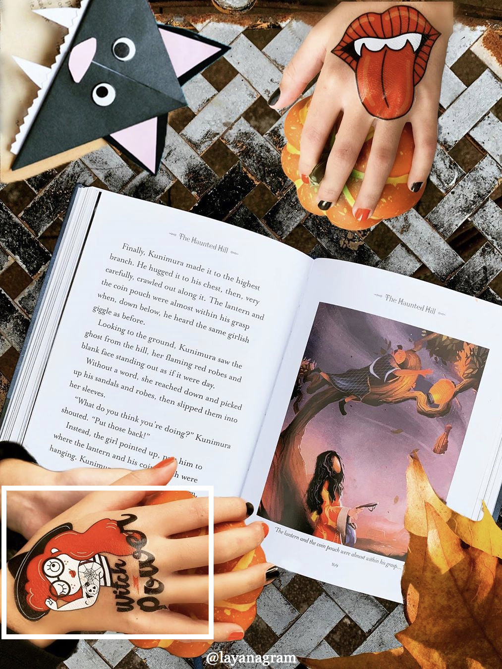 Witch Power temporary tattoos for Halloween party - Ducky Street